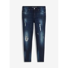 bonprix Skinny-Jeans verkürzt mit Destroy-Details