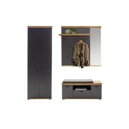 SONSTIGE Garderobe HARPER MEDELLIN (BHT 195x211x37 cm) BHT 195x211x37 cm braun Garderobenpaneel Wandgarderobe Garderobenleiste Garderobenset