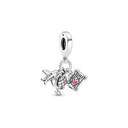 Pandora Charm Moments Flugzeug, Globus und Koffer 799435C01