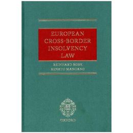 OUP Oxford European Cross-Border Insolvency Law - Reinhard Bork, Renato Mangano, Gebunden