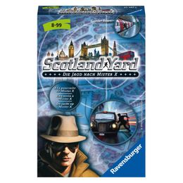 RAVENSBURGER VERLAG Ravensburger 23381 - Scotland Yard, Mitbringspiel für 2-4 Spieler, Kinderspiel ab 8 Jahren, kompaktes Format, Reisespiel, Brettspiel