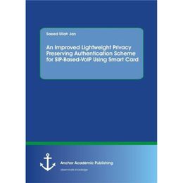 An Improved Lightweight Privacy Preserving Authentication Scheme for SIP-Based-VoIP Using Smart Card - Saeed Ullah Jan, Kartoniert (TB)