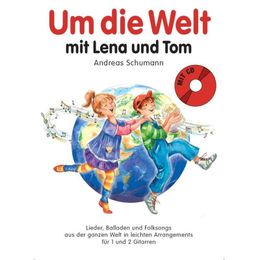 Bosworth Um die Welt mit Lena und Tom, für 2-3 Gitarren, m. Audio-CD - Andreas Schumann, Kartoniert (TB)