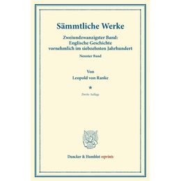 Duncker & Humblot reprints / Sämmtliche Werke. - Leopold von Ranke, Kartoniert (TB)