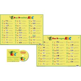 Drachen-ABC - DUO-Schreibunterlage klein mit Musik-CD