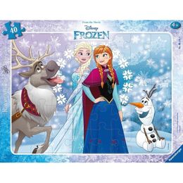 RAVENSBURGER VERLAG Rahmenpuzzle Disney Frozen - Anna und Elsa 40-teilig