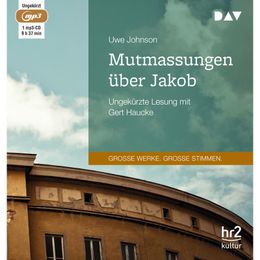 Mutmassungen über Jakob,1 Audio-CD, 1 MP3 - Uwe Johnson (Hörbuch)