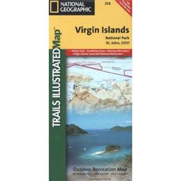 National Geographic Trails Illustrated Map Virgin Islands National Park, St. John, USVI, Karte (im Sinne von Landkarte)