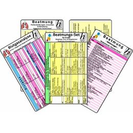 Beatmungs-Karten-Set für Kinder, Säuglinge, Früh- & Neugeborene, 5 Medizinische Taschen-Karten, Kartoniert (TB)