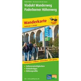 PublicPress Wanderkarte Viadukt Wanderweg, Paderborner Höhenweg, Karte (im Sinne von Landkarte)