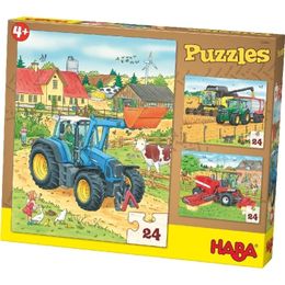 Haba 3 Puzzle – Traktor & Co. 3X24-teilig