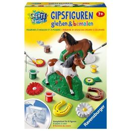 RAVENSBURGER VERLAG Gipsfiguren CREATE & PAINT – PFERD 8-teilig