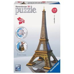 RAVENSBURGER VERLAG Ravensburger 3D Puzzle Eiffelturm, 216 Teile