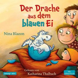 Silberfisch Der Drache aus dem blauen Ei,2 Audio-CD - Nina Blazon (Hörbuch)