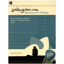 Bosworth Justinguitar.com - Gitarrenkurs für Anfänger, m. 2 Audio-CDs - Justin Sandercoe, Kartoniert (TB)