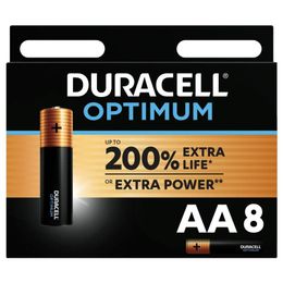 Duracell Batterie "Optimum", AA Mignon, 8er-Pack