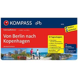 KOMPASS Fahrradführer Von Berlin nach Kopenhagen - Bernhard Pollmann, Kartoniert (TB)