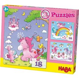 Haba Puzzle – Einhorn Glitzerglück 12- bis 18-teilig