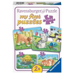 RAVENSBURGER VERLAG My first puzzles – Niedliche Haustiere 2/4/6/8-teilig