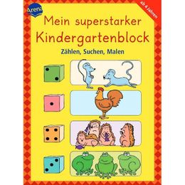 arena Mein superstarker Kindergartenblock - Zählen, Suchen, Malen - Carola Schäfer, Kartoniert (TB)