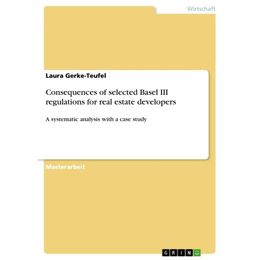 GRIN Consequences of selected Basel III regulations for real estate developers - Laura Gerke-Teufel, Kartoniert (TB)