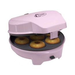 Bestron - 3-in-1-Süßkuchen-Maker – mit 3 abnehmbaren Platten: Cakepop + Donut + Cupcake – 700 w – in Rosa - ASW238P