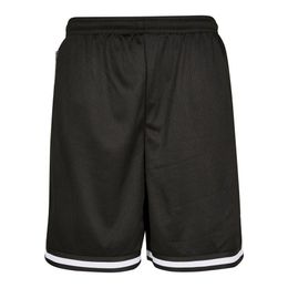Urban Classics Shorts Herren Premium Stripes Mesh Shorts (1-tlg), schwarz
