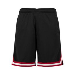 Urban Classics Stoffhose Urban Classics Herren Stripes Mesh Shorts (1-tlg), schwarz