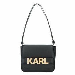 K by KARL LAGERFELD Karl Lagerfeld Letters Umhängetasche Leder 24 cm black