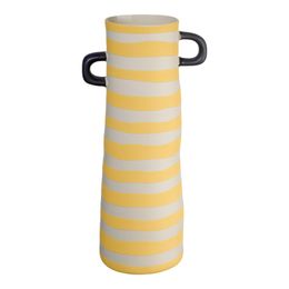 Asa vase, gelb gestreift