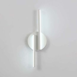 Delaveek - led Wandleuchte Moderne Form der Leitung Wandlampe Kaltweiß 6000K Für Schlafzimmer, Wohnzimmer, Flur, Diele Weiß