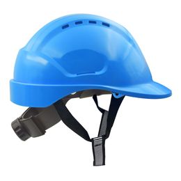 Mustbau 6 Stücke Bauhelm,Schutzhelm,Arbeitshelm,Bauarbeiterhelm,52-66cm Einstellbar, Blau