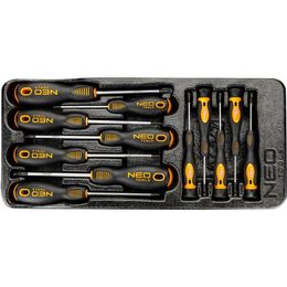 Neo Tools - 12 tlg. Schraubendreher-Set, S2 Stahl, 25 Jahre Herstellergarantie