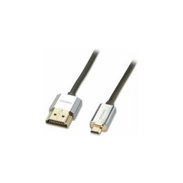 Lindy - 41681 HDMI-Kabel 1 m hdmi Typ a (Standard) hdmi Typ d (Mikrofon) Schwarz