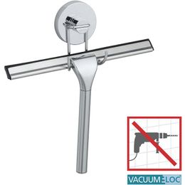 Vacuum-Loc® Duschabzieher, Befestigen ohne bohren, Silber glänzend, Stahl chrom, Edelstahl rostfrei glänzend - silber glänzend - Wenko