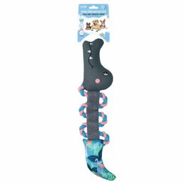 CoolPets Tierkuscheltier Pull me! Crocky rope (Flamingo)