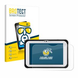 BROTECT Displayschutzglas Schutzglas für Panasonic Toughpad FZ-M1, Schutzfolie Display Schutz Glas Folie klar, weiß