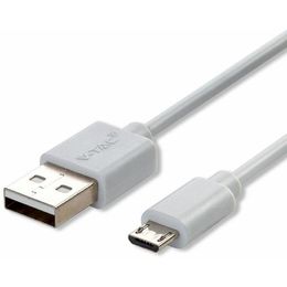 Micro-USB auf usb-a 1m Ladekabel 1A Pearl Series Farbe Weiß - V-TAC