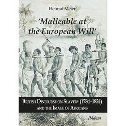 Columbia University Press "Malleable at the European Will" - British Discourse on Slavery (1784-1824) and the Image of Africans - Helmut Meier, Kartoniert (TB)