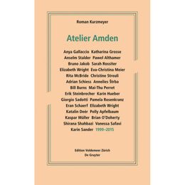 De Gruyter Edition Voldemeer / Atelier Amden - Roman Kurzmeyer, Kartoniert (TB)