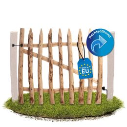 Schwanfeld Staketenzaun Tor 90 x 100cm Premium - [WETTERBESTÄNDIGES TOR FÜR ZAUN GARTEN]