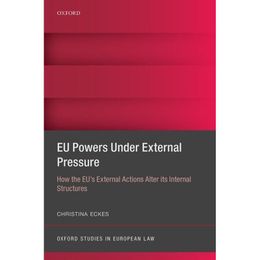 OUP Oxford Oxford Studies in European Law / EU Powers Under External Pressure - Christina Eckes, Gebunden