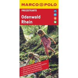 MARCO POLO Freizeitkarte 32 Odenwald, Rhein 1:110.000, Karte (im Sinne von Landkarte)