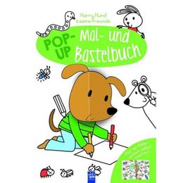 Harry Hund & seine Freunde - Pop-Up Mal- und Bastelbuch, Kartoniert (TB)