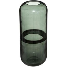 Atmosphera - Flaschenvase Line - Rauchglas h. 25 cm Grau