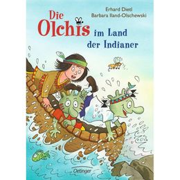 Oetinger Die Olchis im Land der Indianer / Die Olchis Erstleser Bd.2 - Erhard Dietl, Barbara Iland-Olschewski, Gebunden