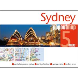 Popout Double Map / PopOut Map Sydney Double, Karte (im Sinne von Landkarte)