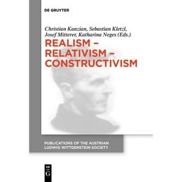 De Gruyter Realism - Relativism - Constructivism, Kartoniert (TB)