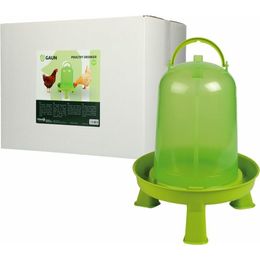 Gaun Vogeltränke Geflügel Stülptränke mit Ständer 10 L, lemongrün