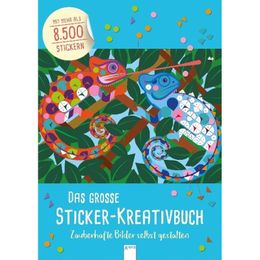 arena Das große Sticker-Kreativbuch. Zauberhafte Bilder selbst gestalten - Joanna Webster, Kartoniert (TB)